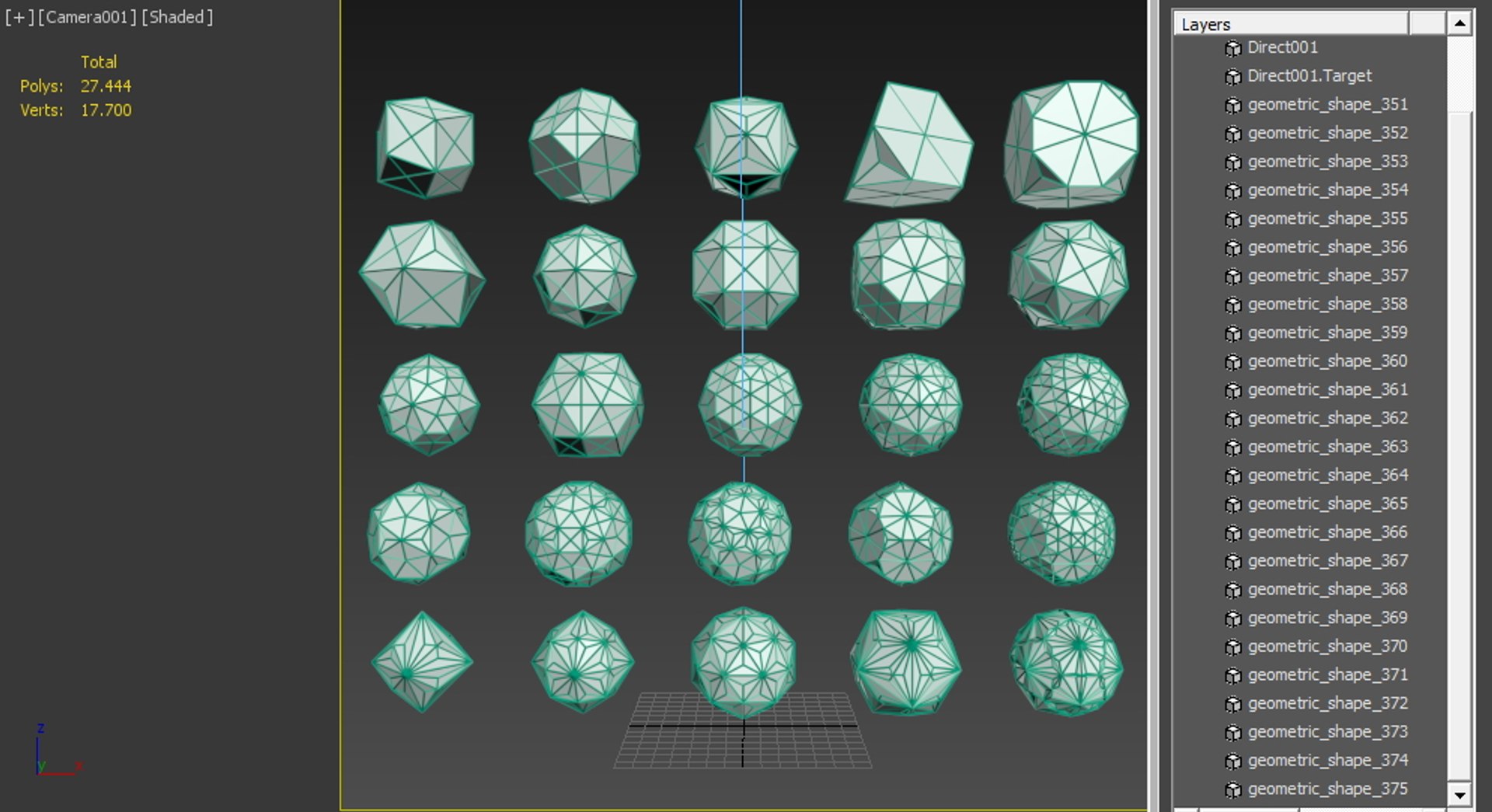 3d Model Geometric Shape Pack