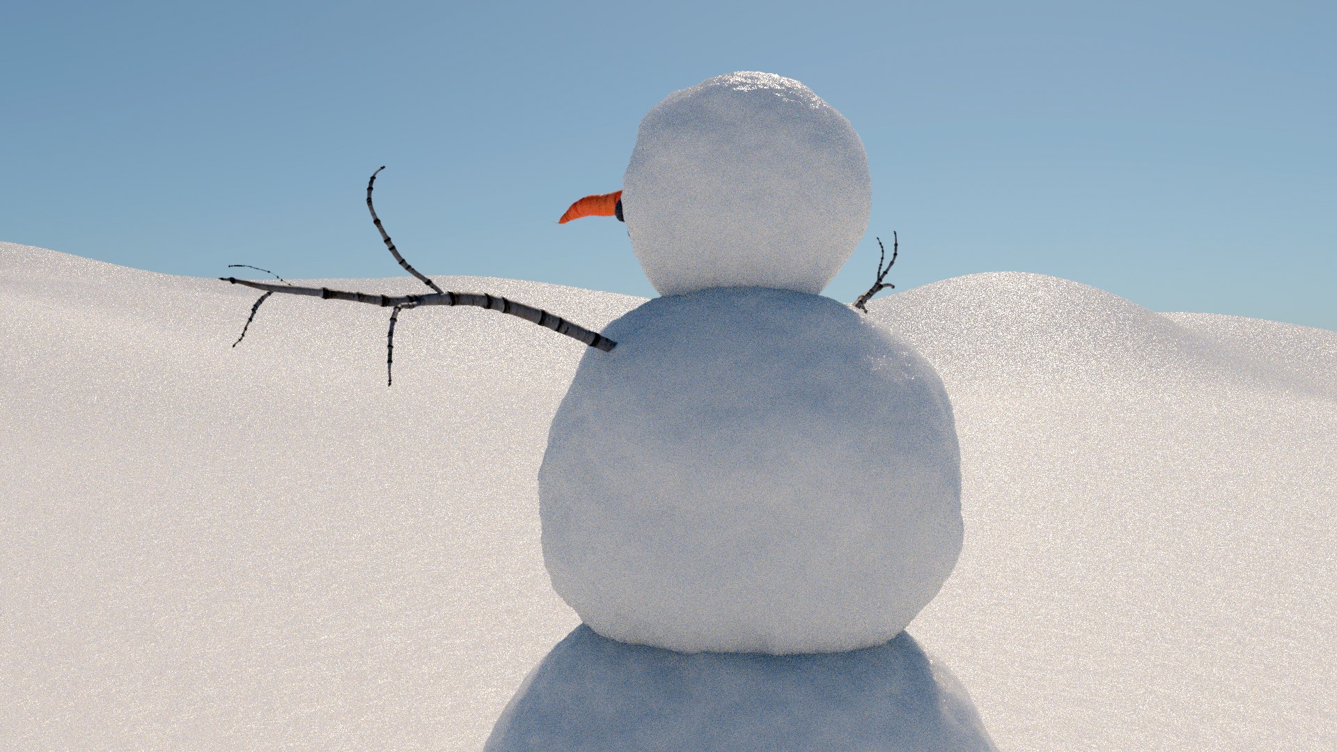 Snowman Snow Model - TurboSquid 1692684