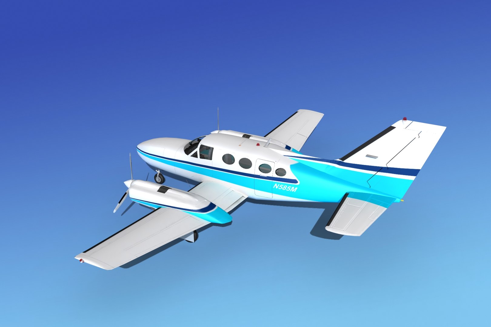 3d scale cessna 421 golden eagle