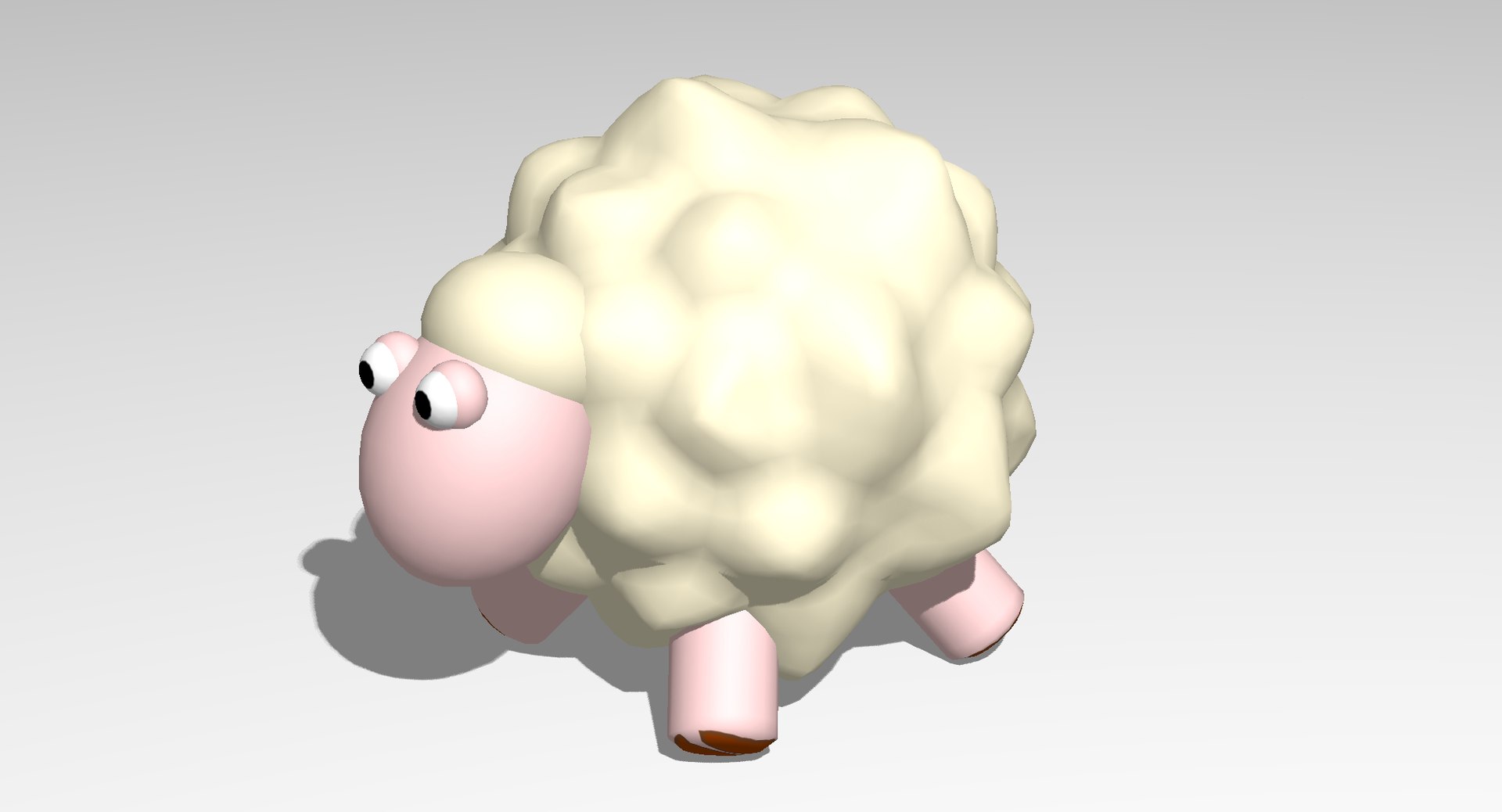 Cartoon Sheep 3D Model - TurboSquid 1863342