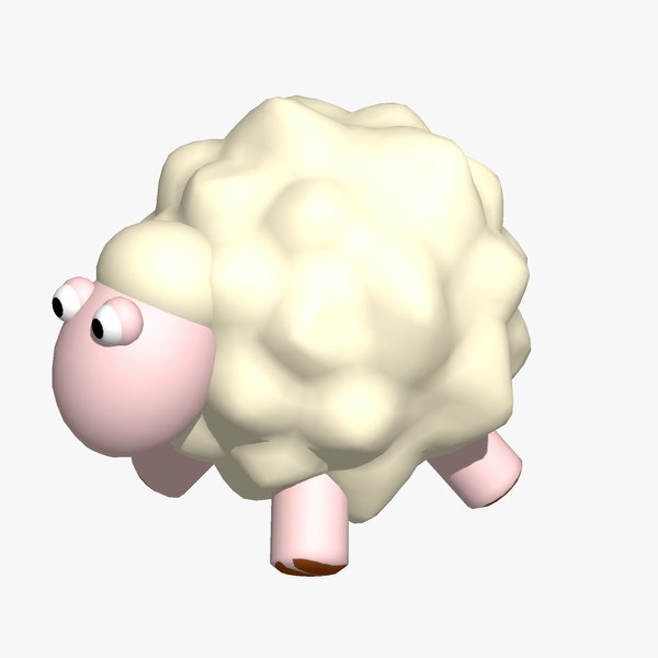 Cartoon sheep 3D model - TurboSquid 1863342