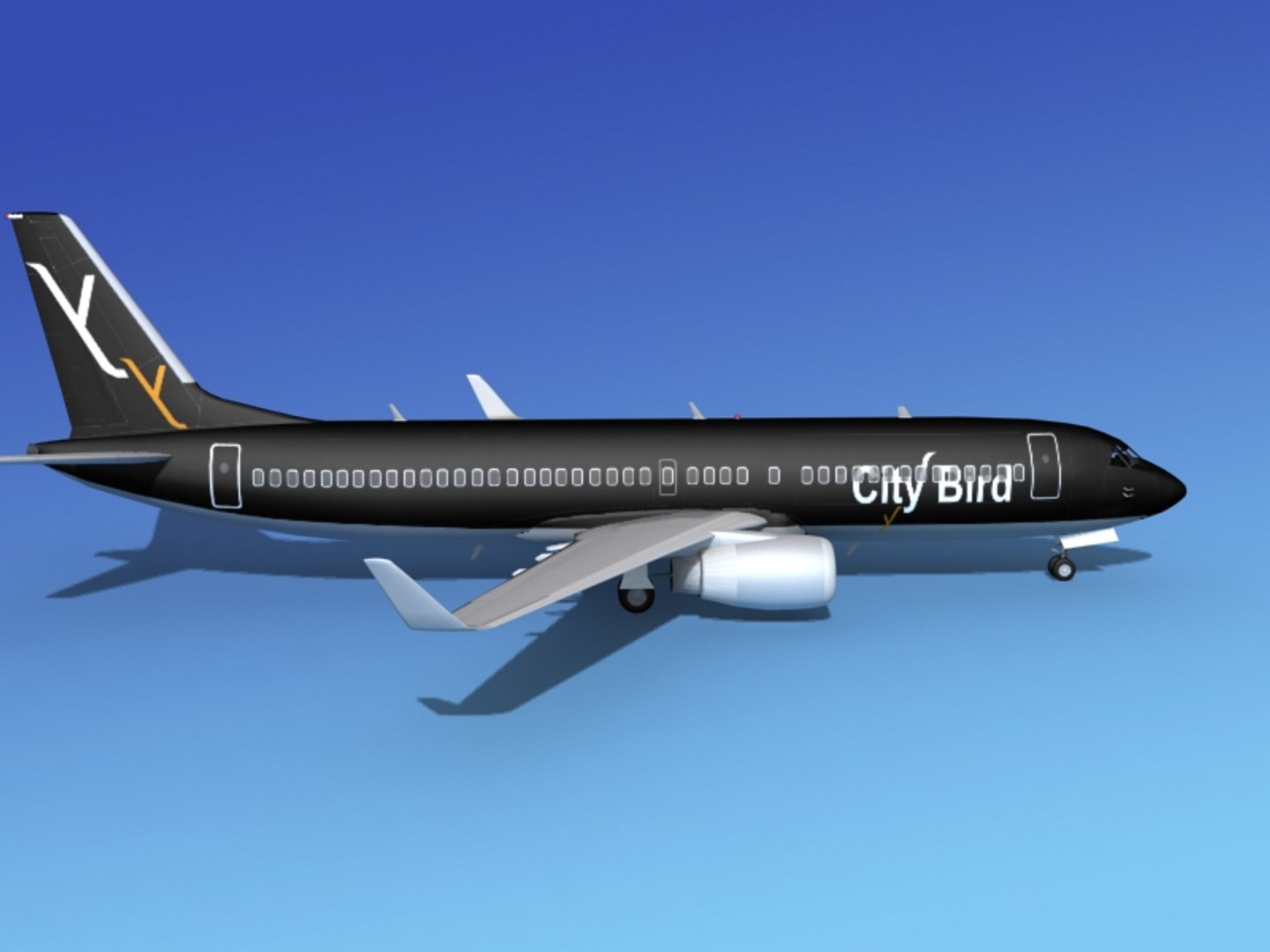 3d Model Of Boeing 737-800 737
