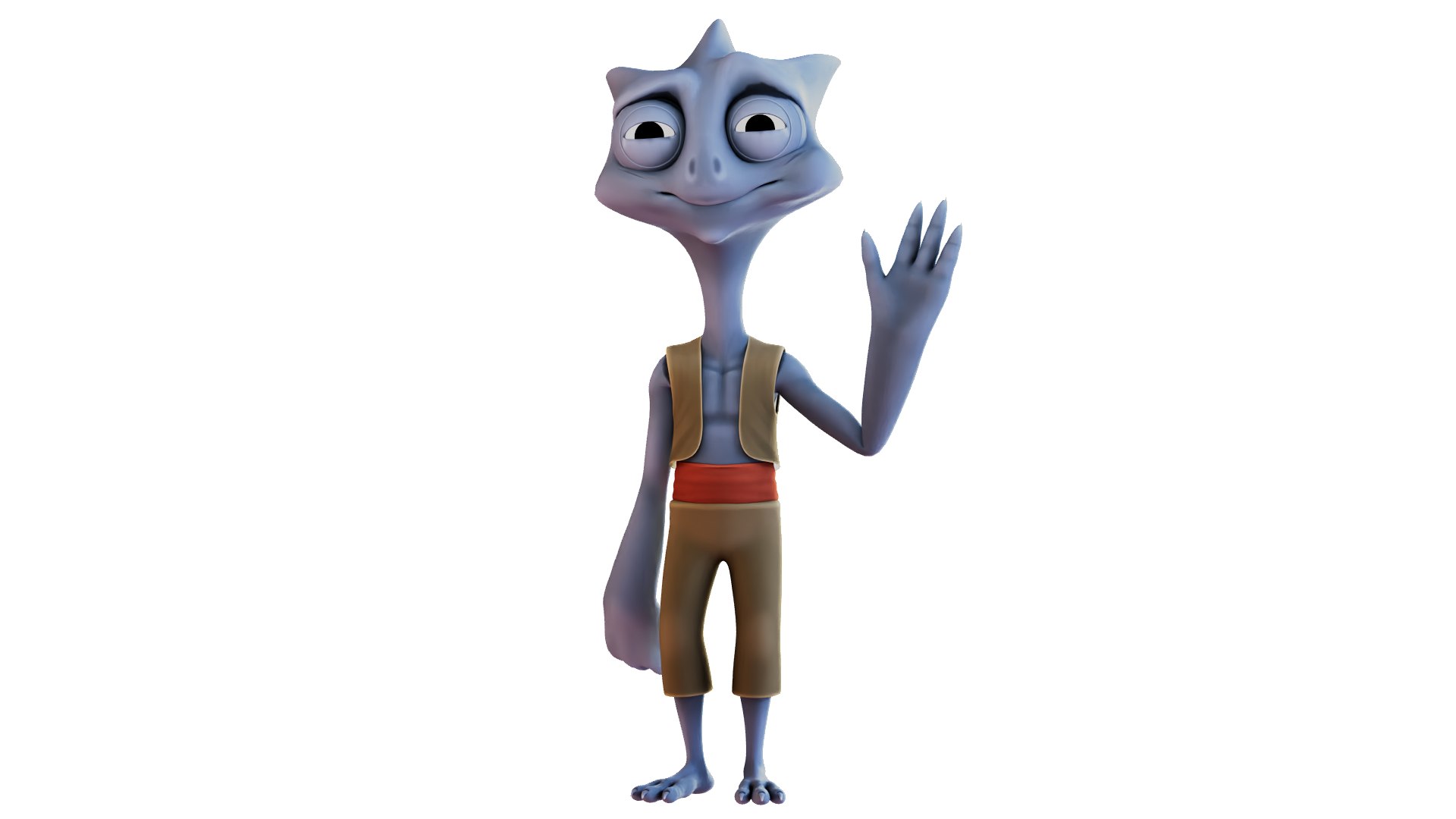 Cartoon Alien Rigged 3D - TurboSquid 1772471