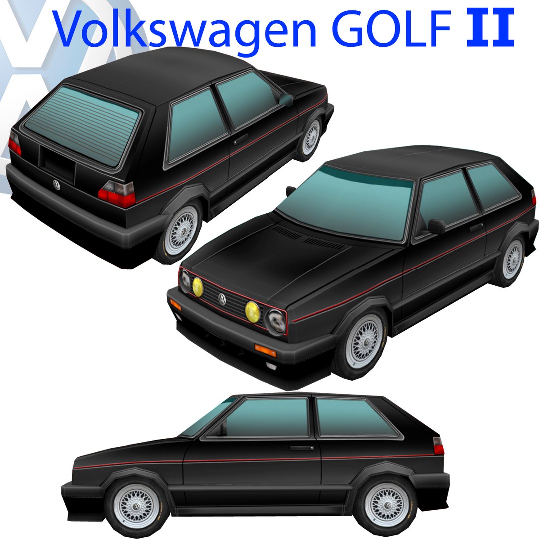 3d Volkswagen Golf Car Model
