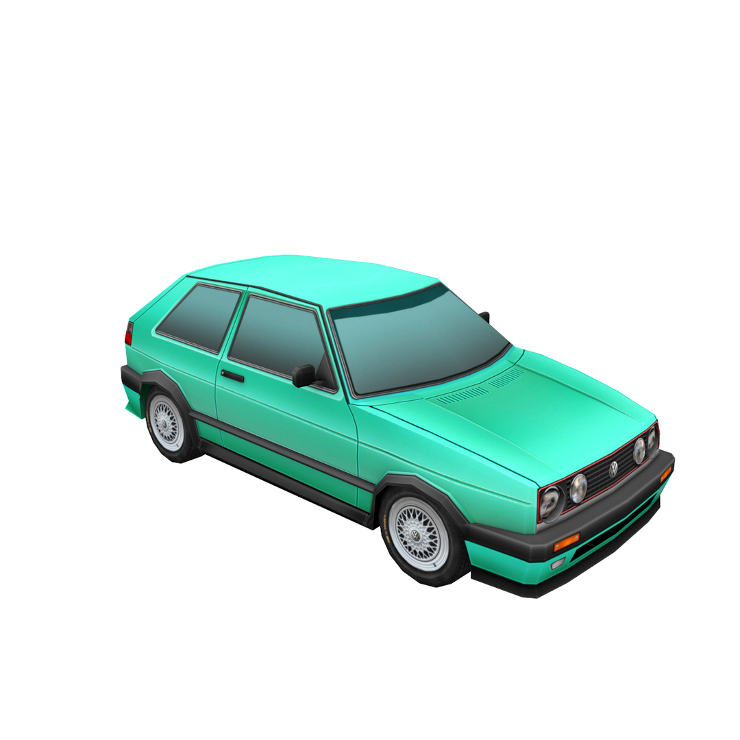 3d Volkswagen Golf Car Model