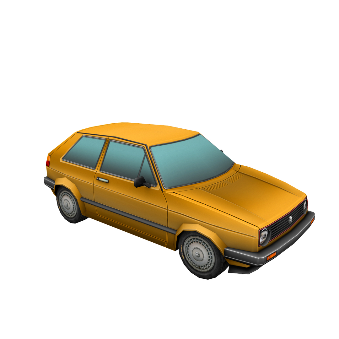 3d Volkswagen Golf Car Model