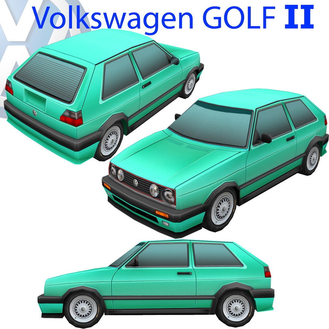3d Volkswagen Golf Car Model
