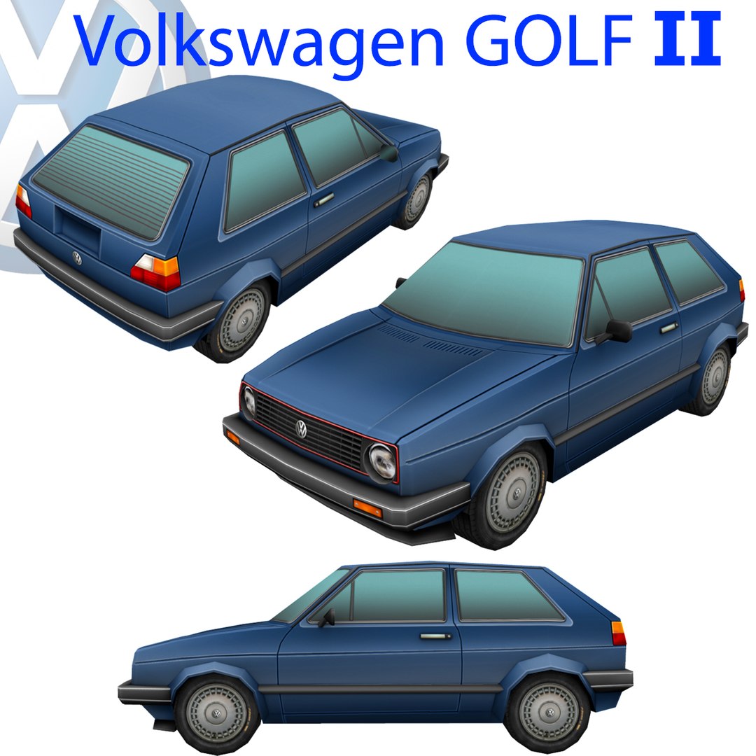 3d Volkswagen Golf Car Model