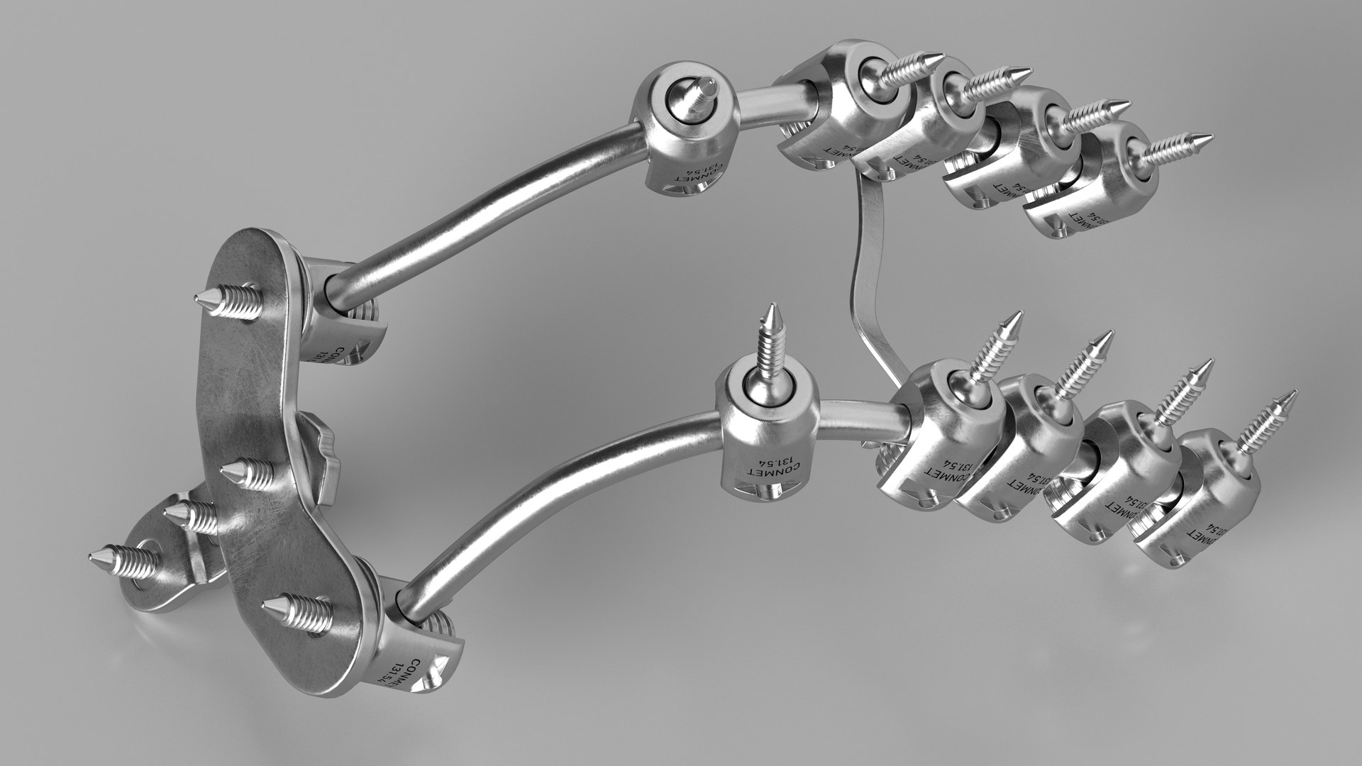 3D Posterior Cervical Spine Fixation System - TurboSquid 2205567