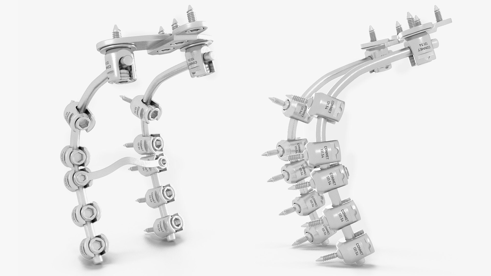 3D Posterior Cervical Spine Fixation System - TurboSquid 2205567