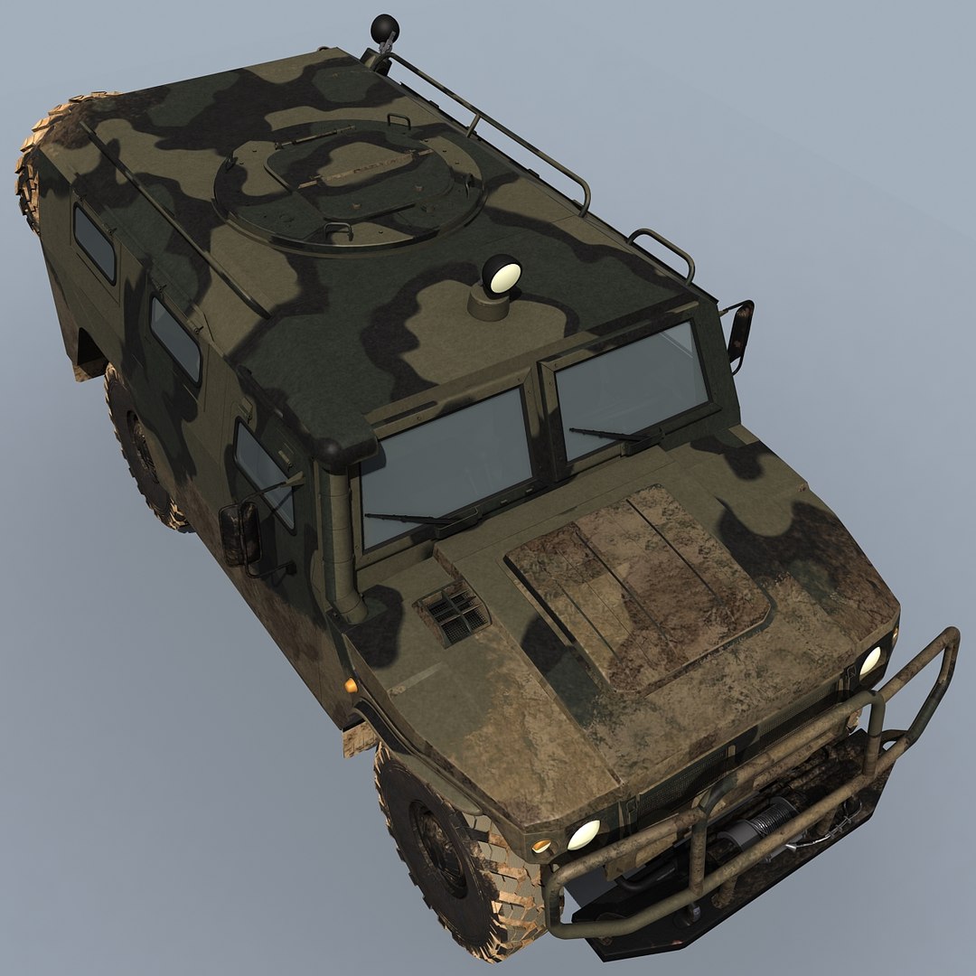 3d gaz-233014 sts tigr model