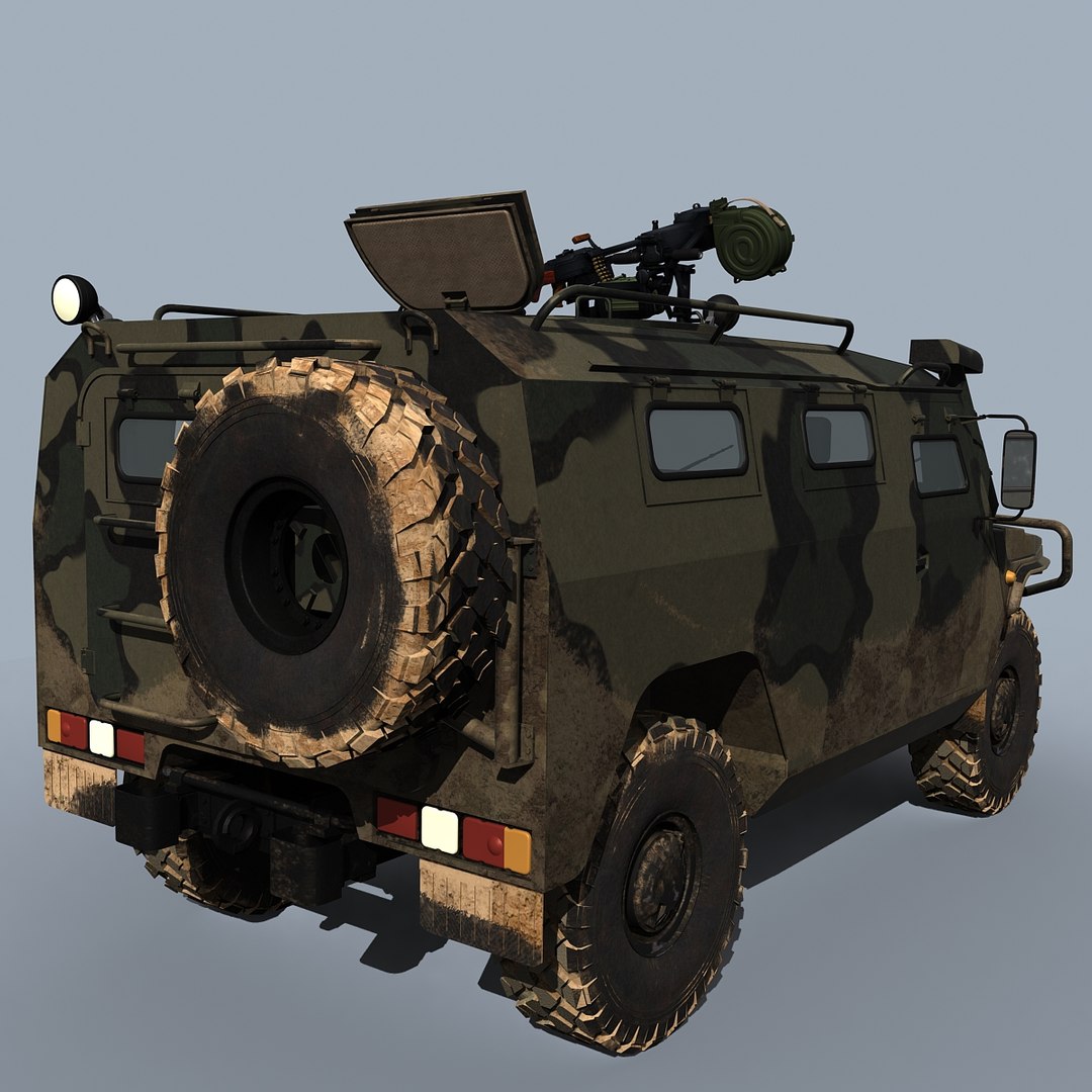 3d gaz-233014 sts tigr model