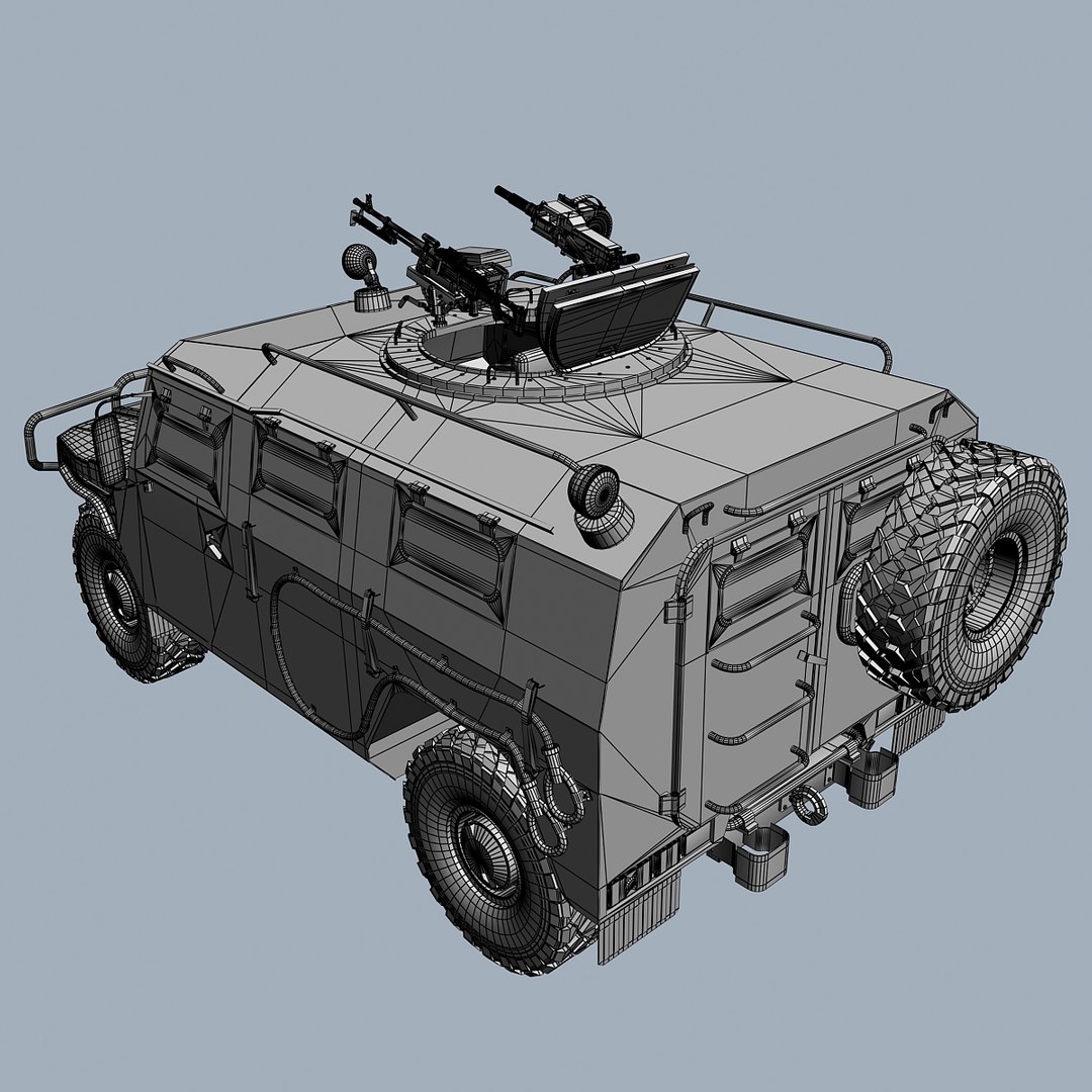 3d gaz-233014 sts tigr model