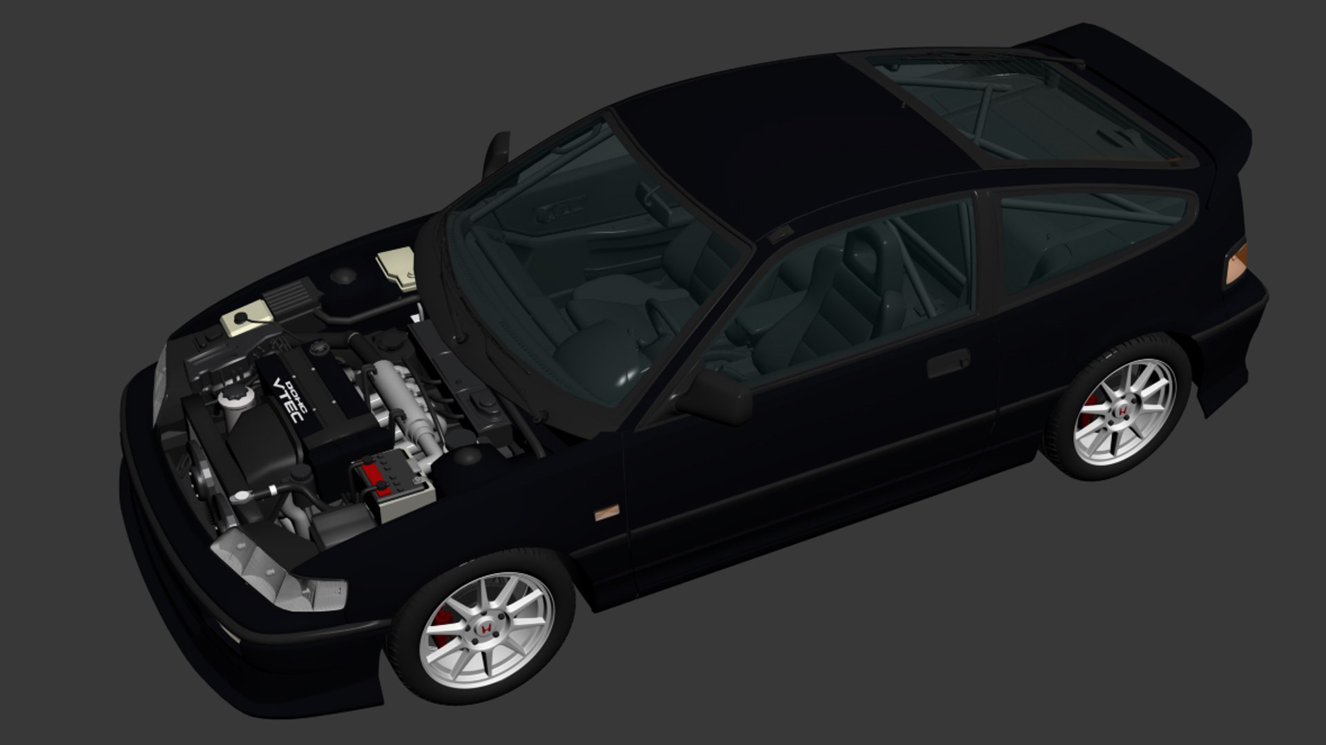 Honda Crx Mugen 1990 3D Model - TurboSquid 2010102
