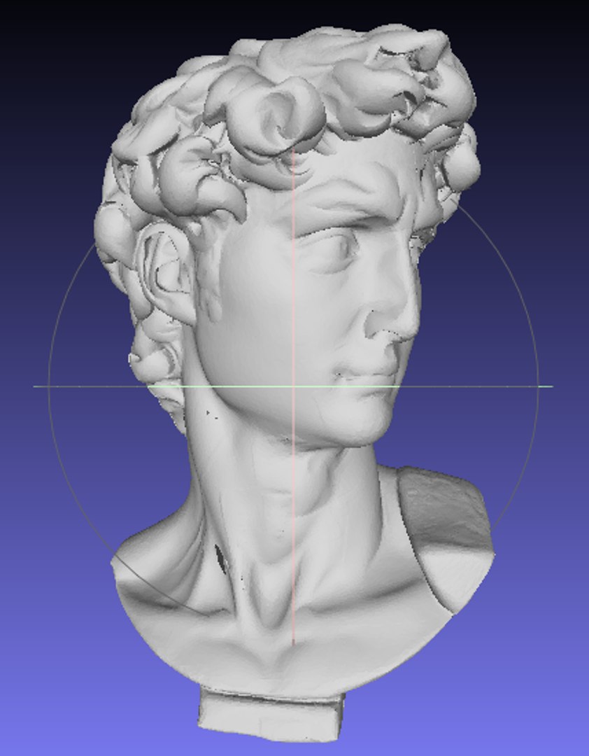 3d David Head Printer Model