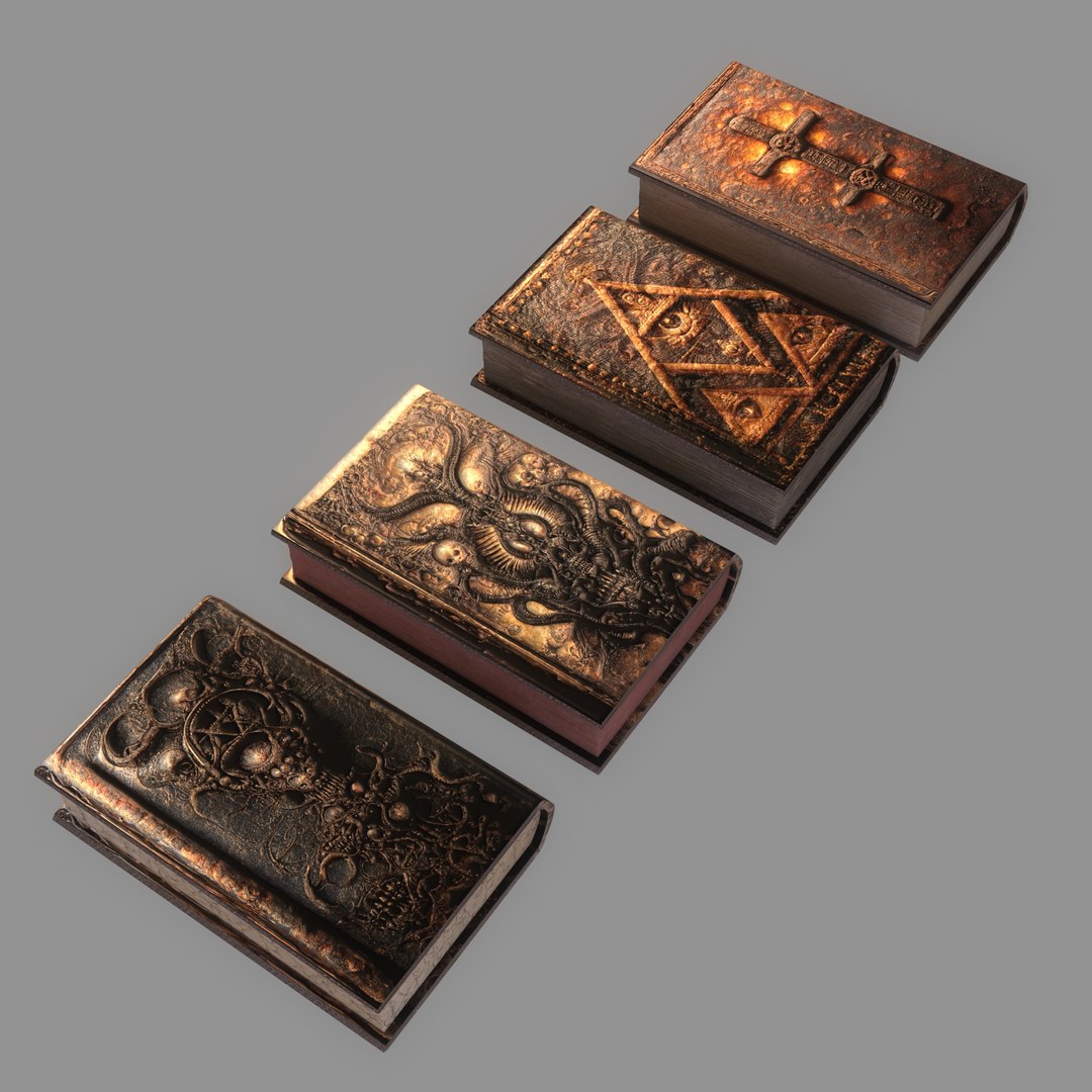 3D Ancient Magic Books Pack 12 - TurboSquid 1950295