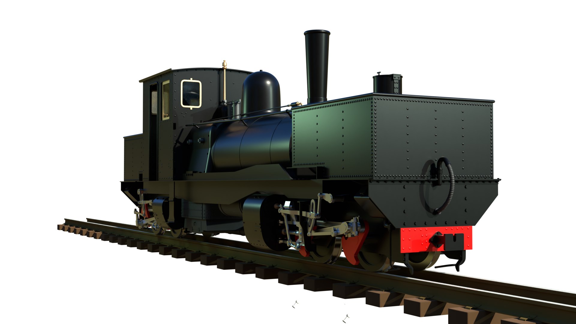 Tasmanian Government Railways K Class Garratt Steam Locomotive 3D Model ...