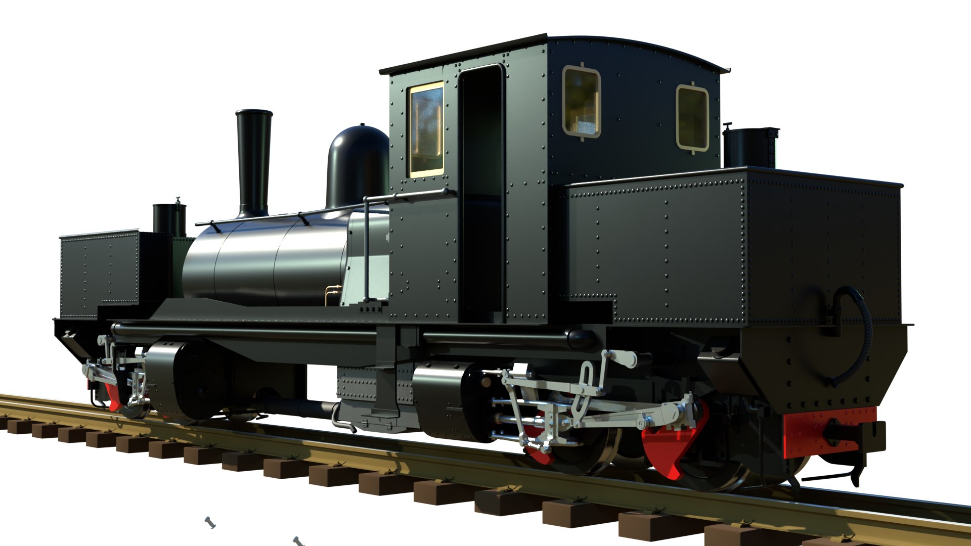 Tasmanian Government Railways K Class Garratt Steam Locomotive 3D Model ...