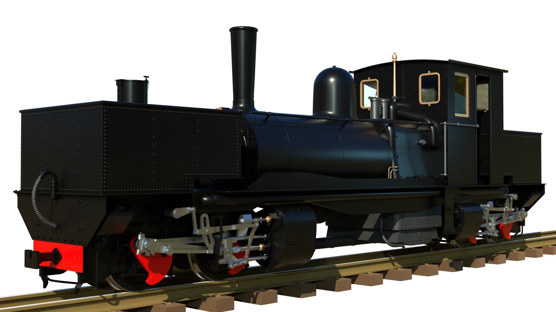 Tasmanian Government Railways K Class Garratt Steam Locomotive 3D Model ...