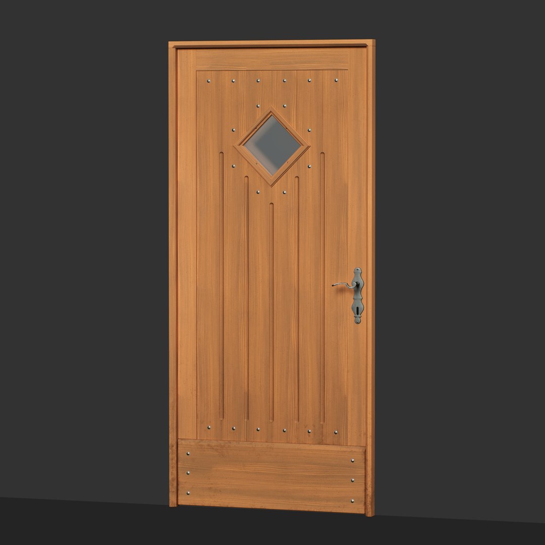 3D Wood Door 2 - TurboSquid 2158775