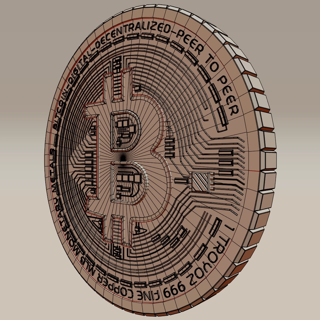 Bitcoin Crypto Model - TurboSquid 1332285