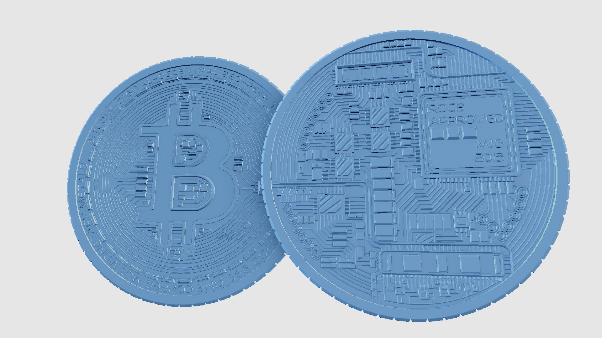 Bitcoin Crypto Model - TurboSquid 1332285