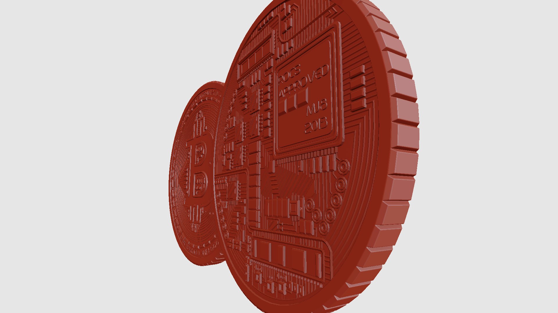 Bitcoin Crypto Model - TurboSquid 1332285