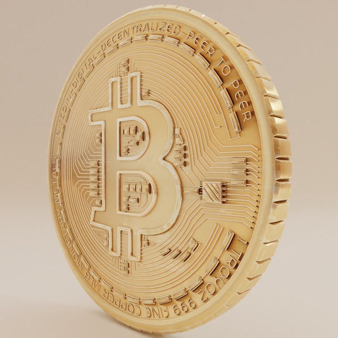 Bitcoin Crypto Model - TurboSquid 1332285