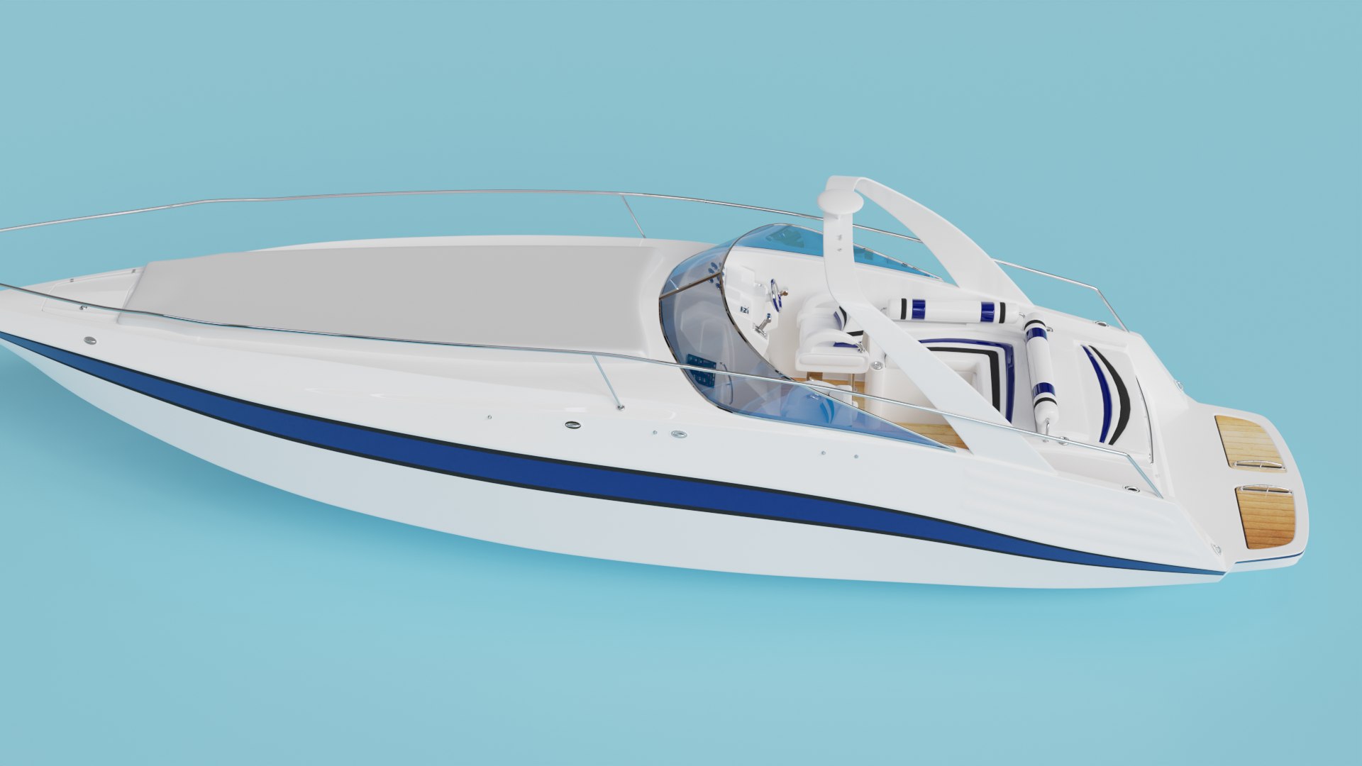 Yatch Boat High Quality 3D Model 3D Model - TurboSquid 2269185