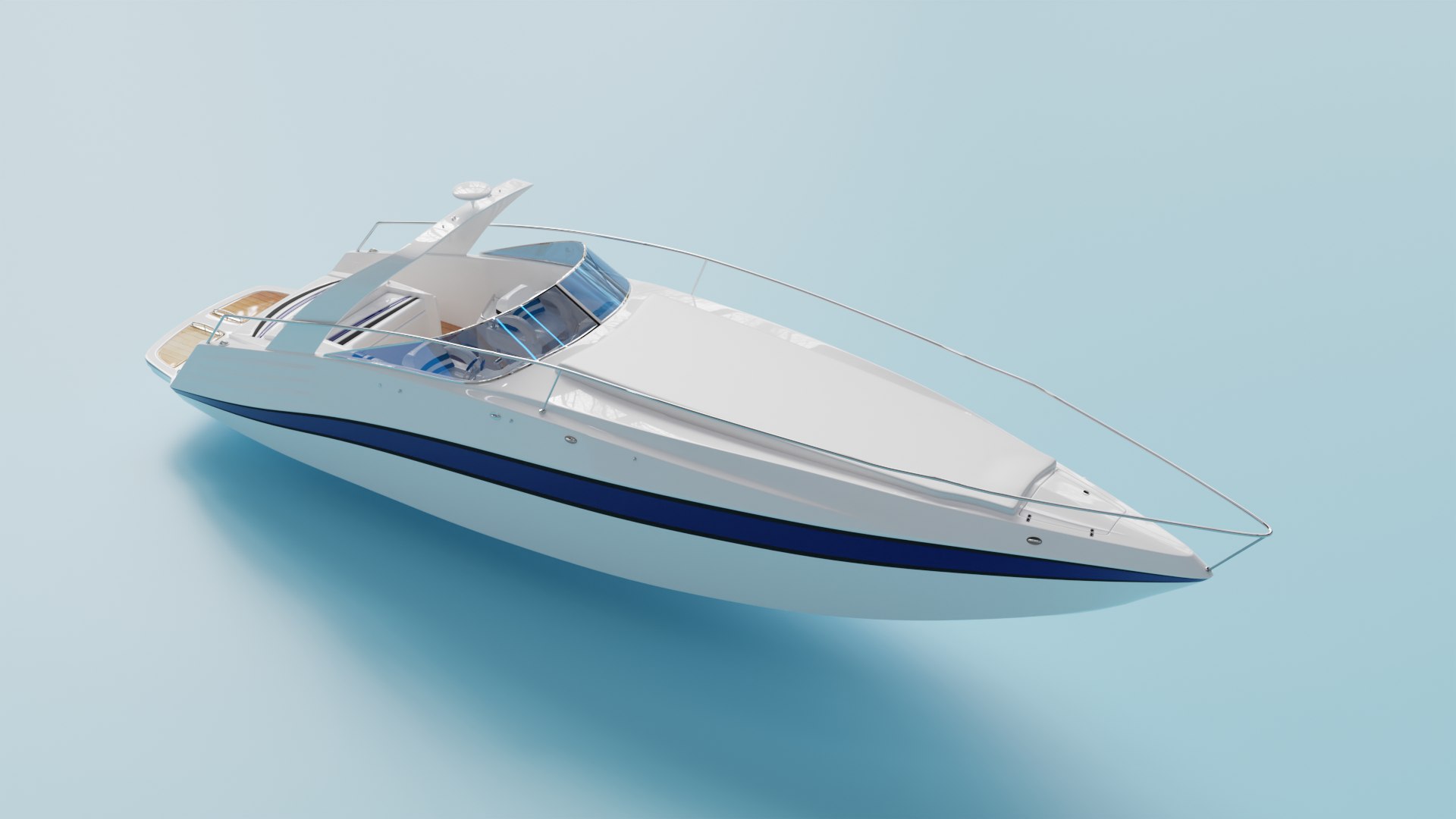 Yatch Boat High Quality 3D Model 3D Model - TurboSquid 2269185