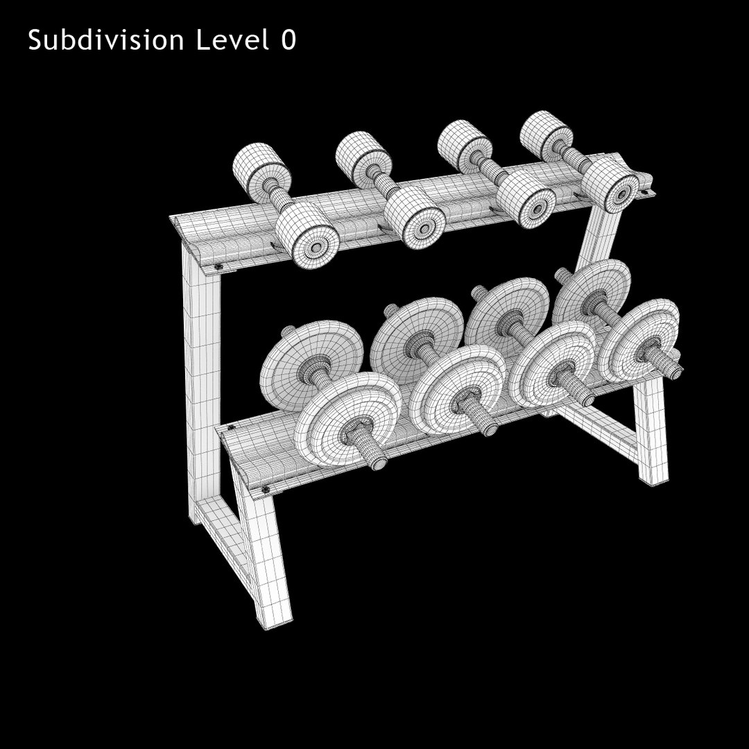 Dumbbell Rack 3d Model