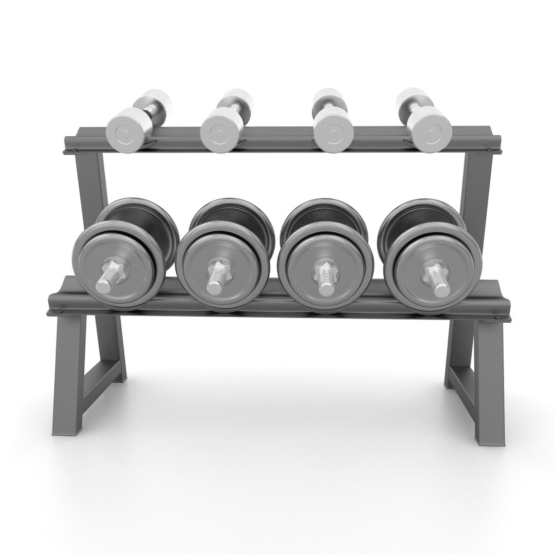 Dumbbell Rack 3d Model