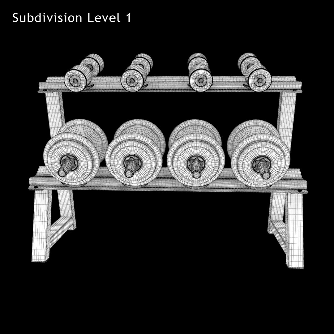 Dumbbell Rack 3d Model