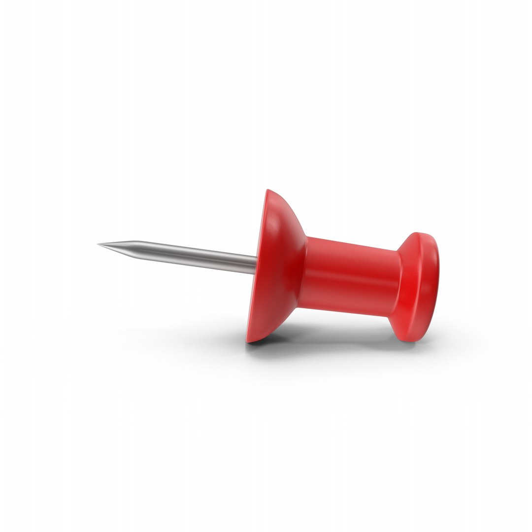 3D Red Push Pin Model - TurboSquid 2087655