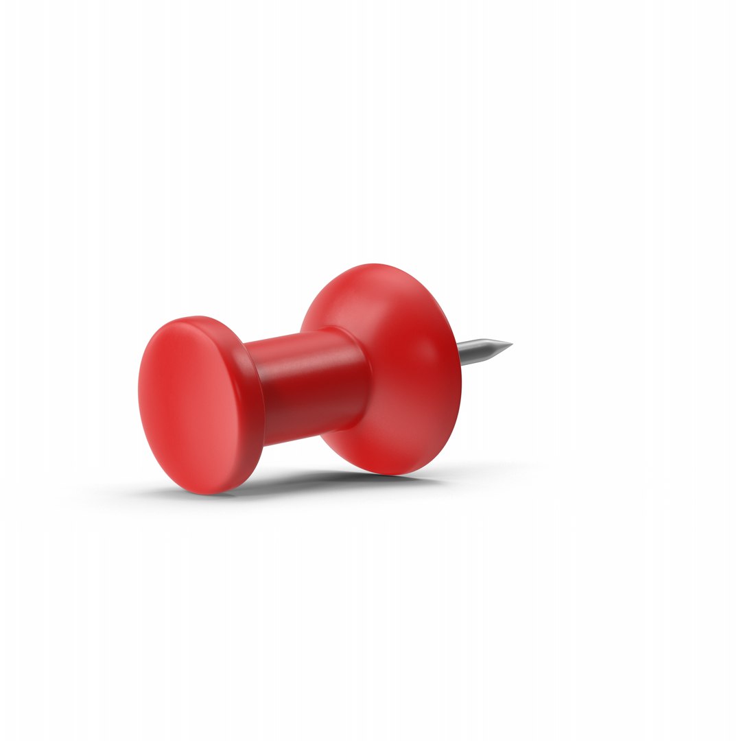 3D Red Push Pin Model - TurboSquid 2087655