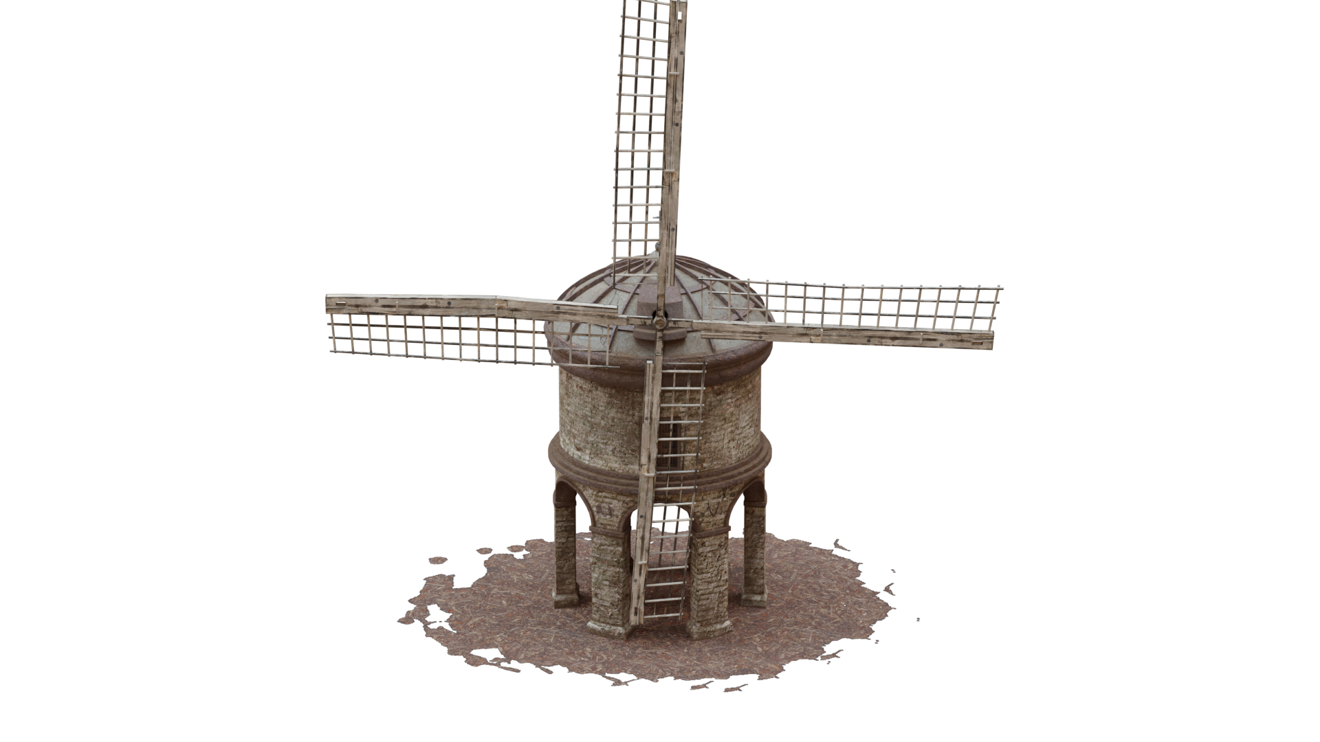 ArchViz - Wind Mill 3D Model - TurboSquid 1900084