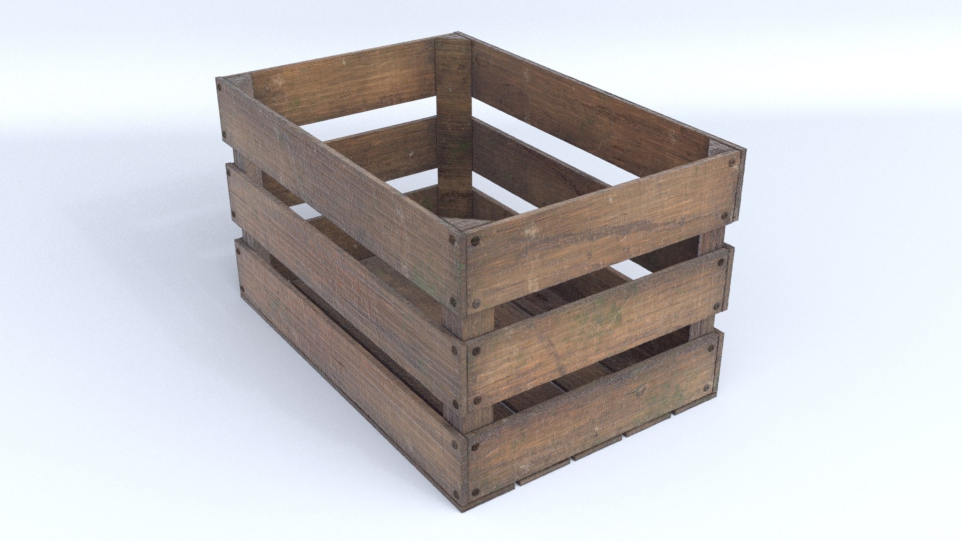 Wooden Crate Old And Dirty 3D model - TurboSquid 2147531