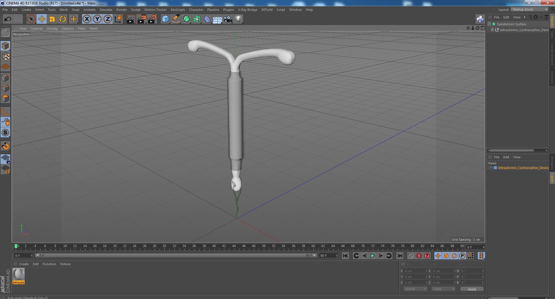 Intrauterine Contraceptive Device 3D model - TurboSquid 1942156