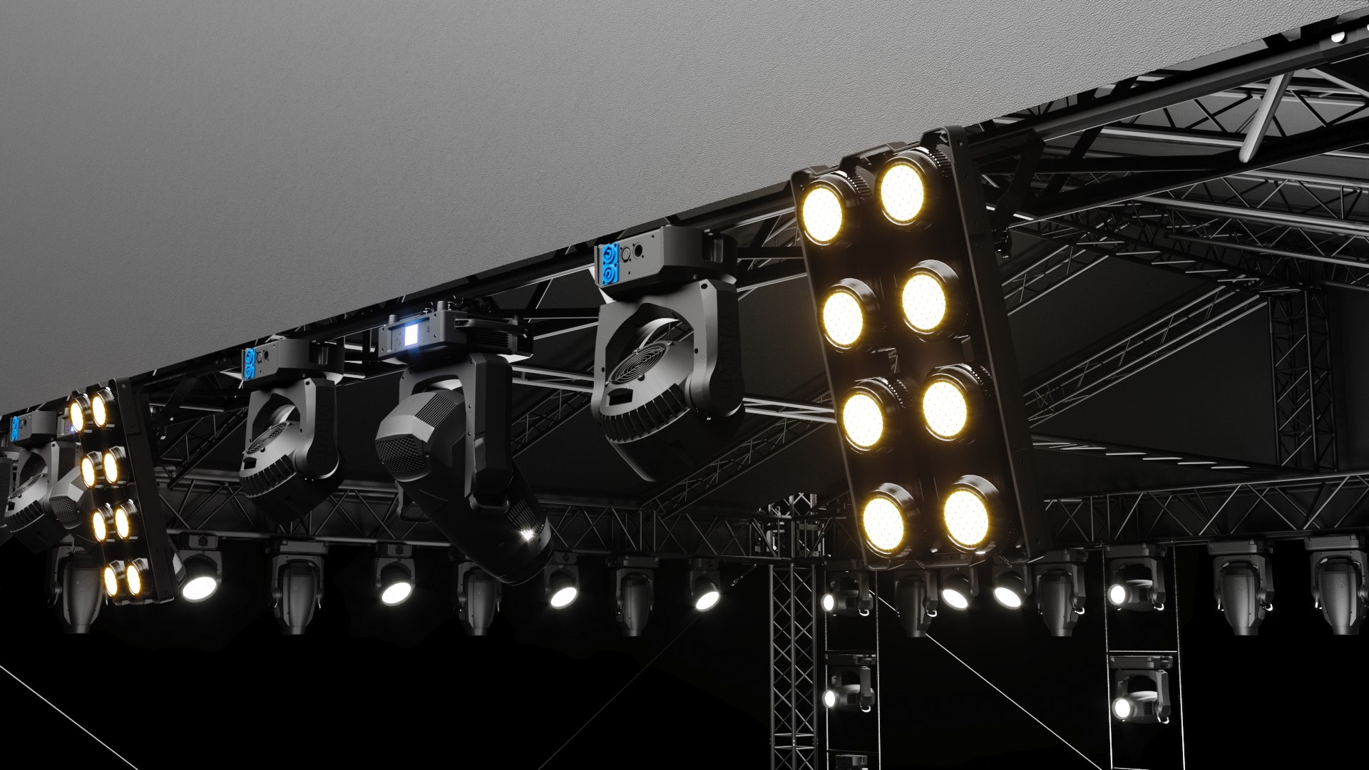 3D Concert Stage Set Full Detail Model - TurboSquid 2121326