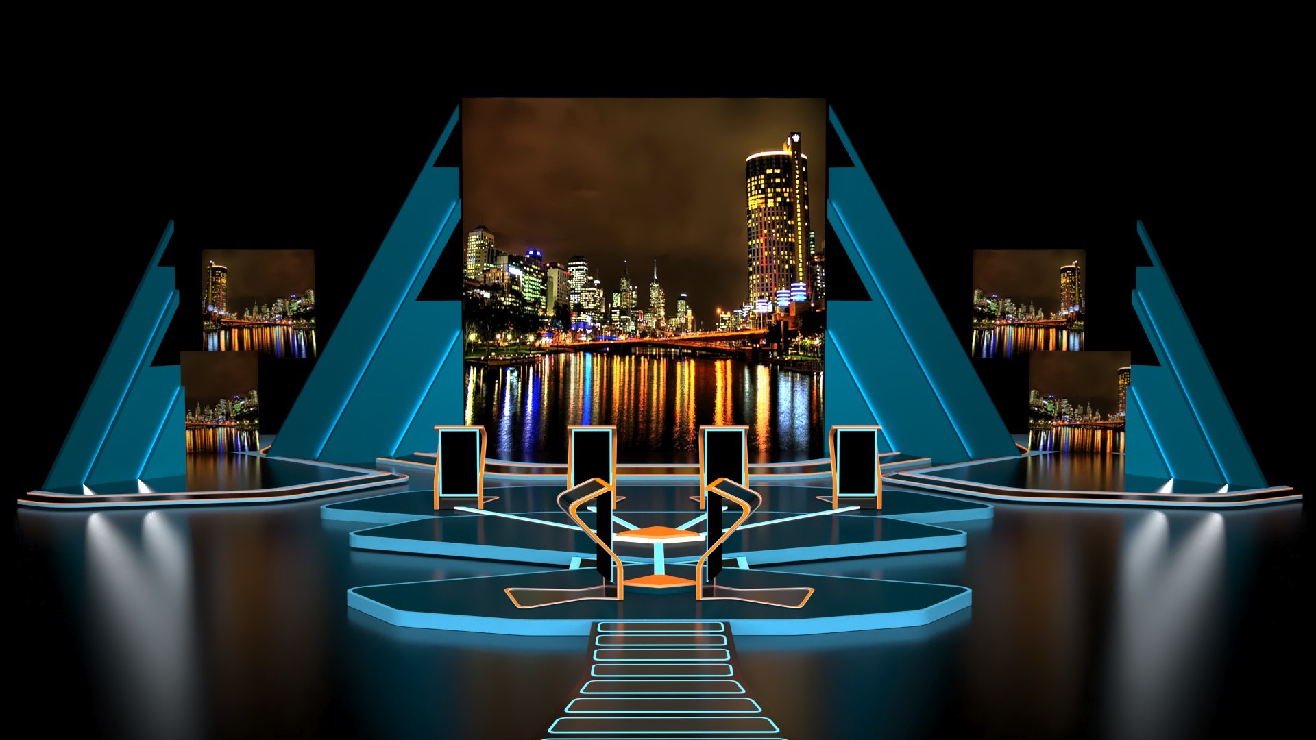 Tv Studio Competition Design Model - TurboSquid 1901462