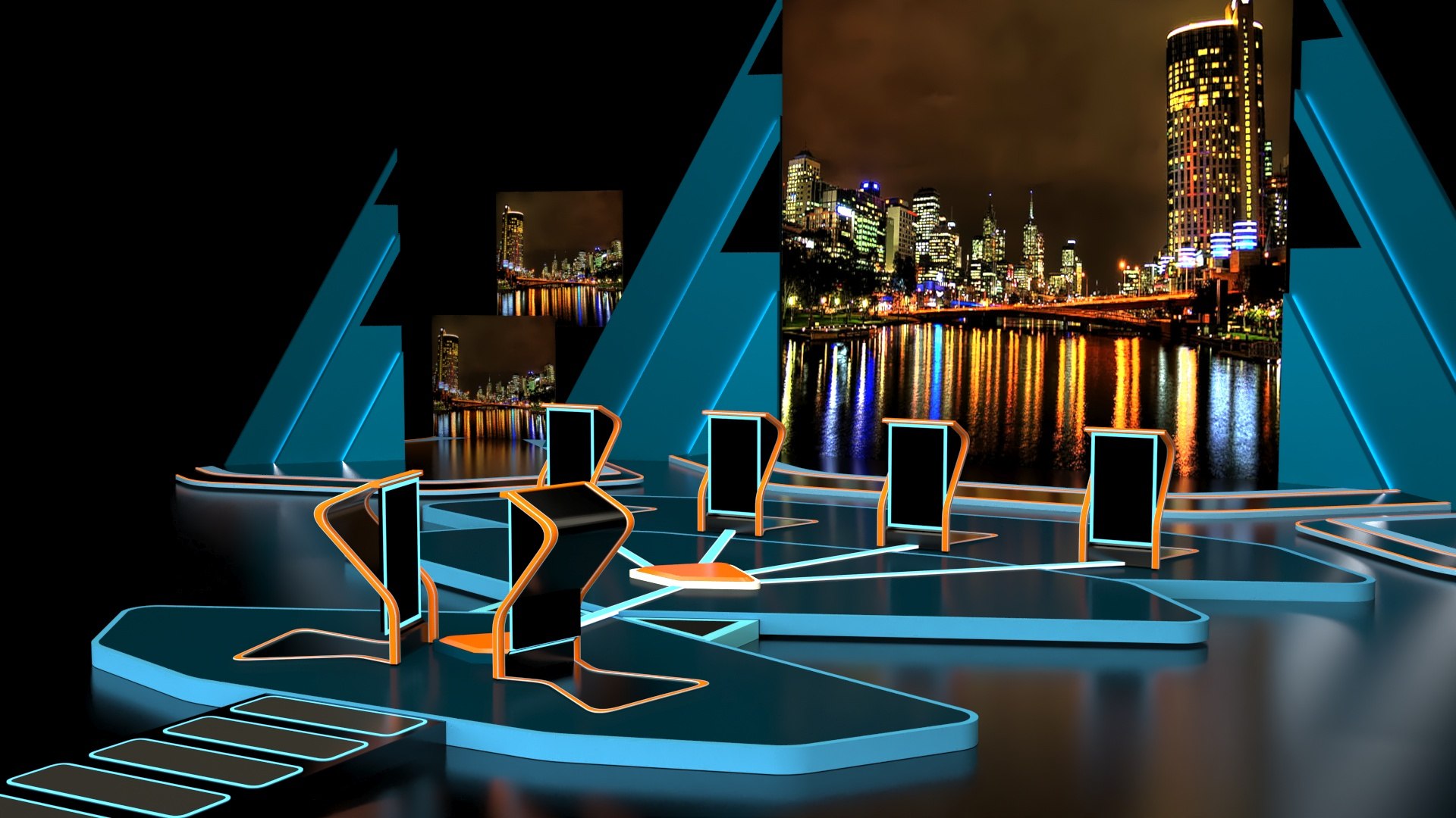 Tv Studio Competition Design Model - TurboSquid 1901462