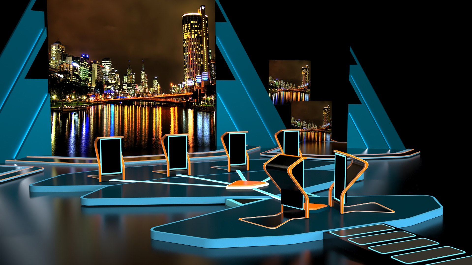 Tv Studio Competition Design Model - TurboSquid 1901462