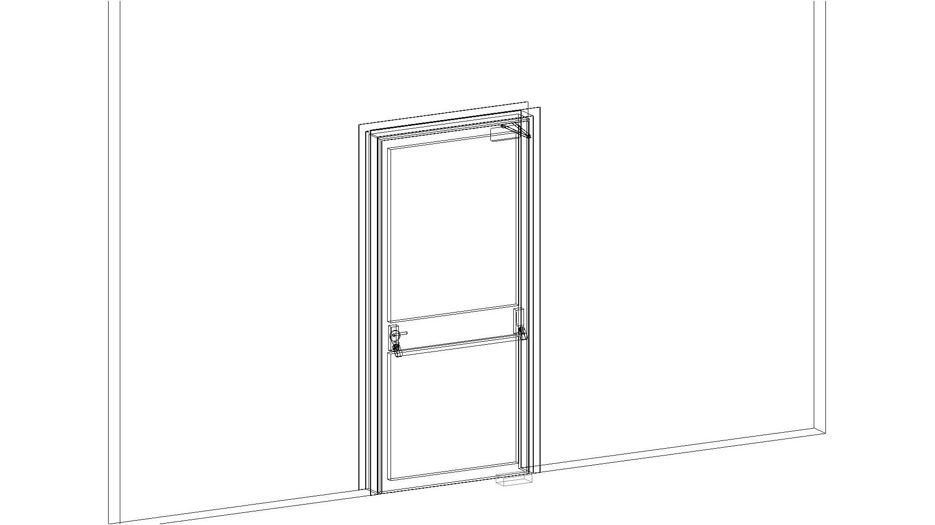 3D Emergency Exit Door Model - TurboSquid 2017047