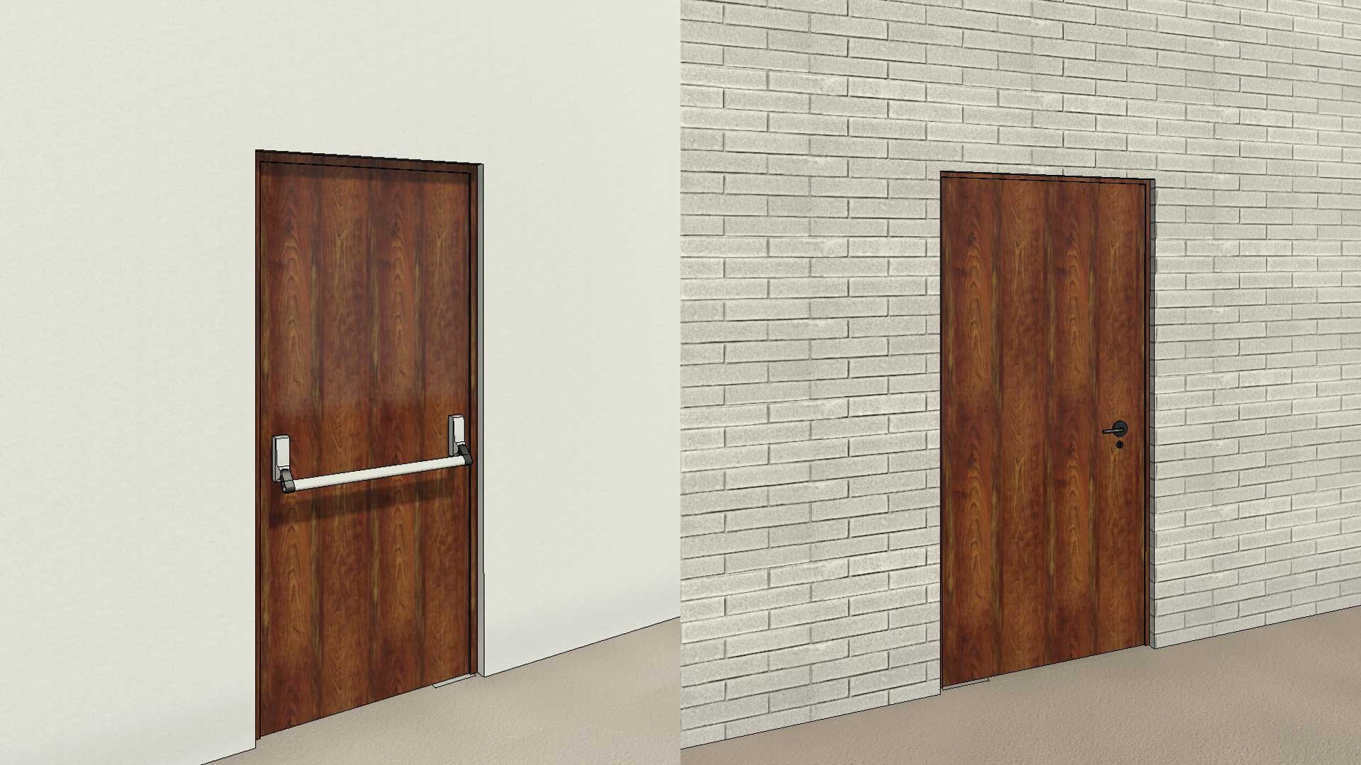 3D Emergency Exit Door Model - TurboSquid 2017047