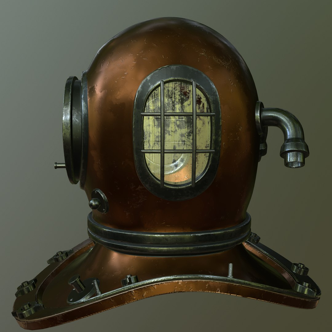 Antique Diving Helmet 3D Model - TurboSquid 1207487