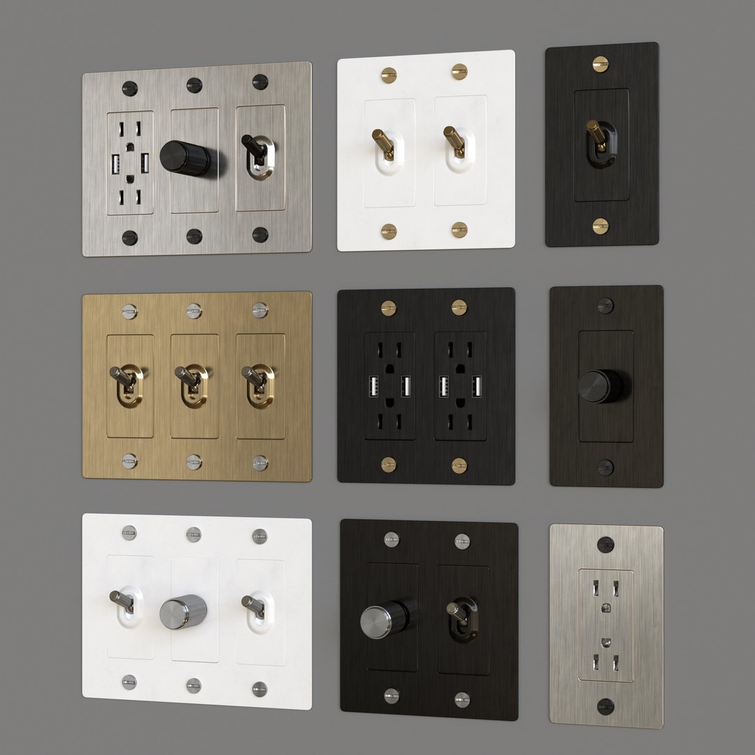 Buster punch wall switch 3D - TurboSquid 1660616