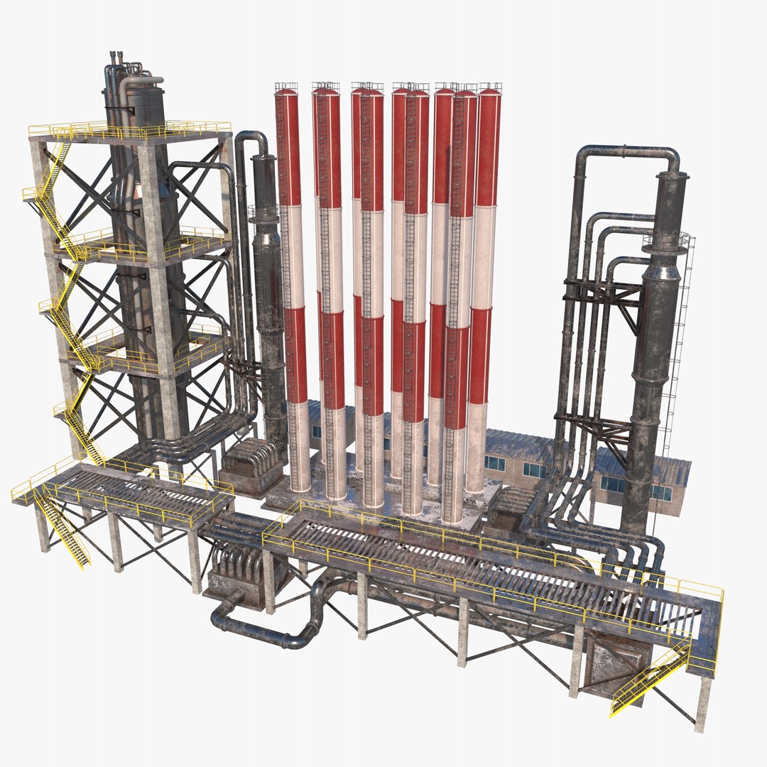3D Model Nuclear Refinery Modules - TurboSquid 1539917
