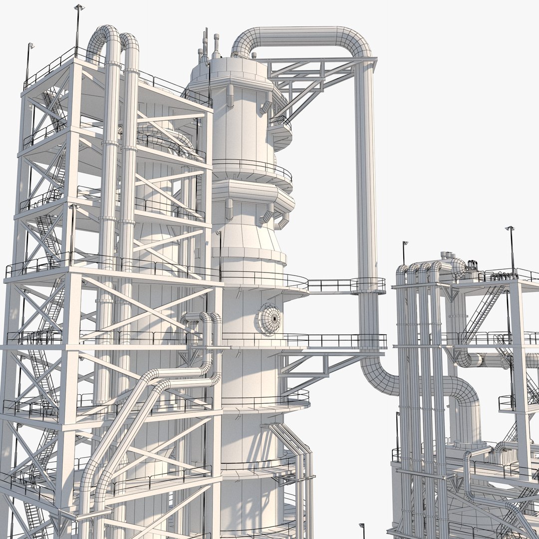 3D Model Nuclear Refinery Modules - TurboSquid 1539917
