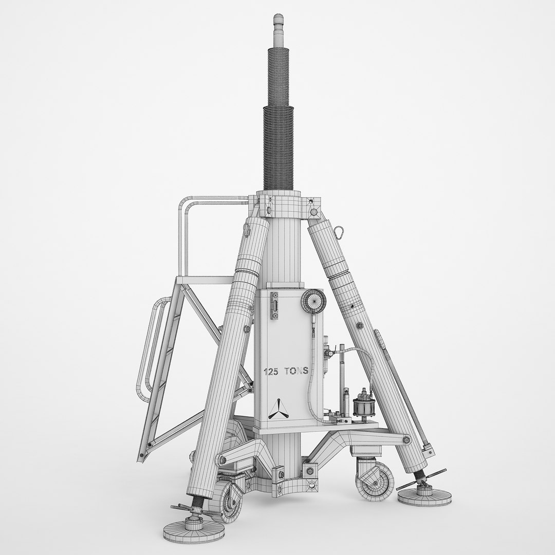 Aircraft tripod jack 3D model - TurboSquid 1253447