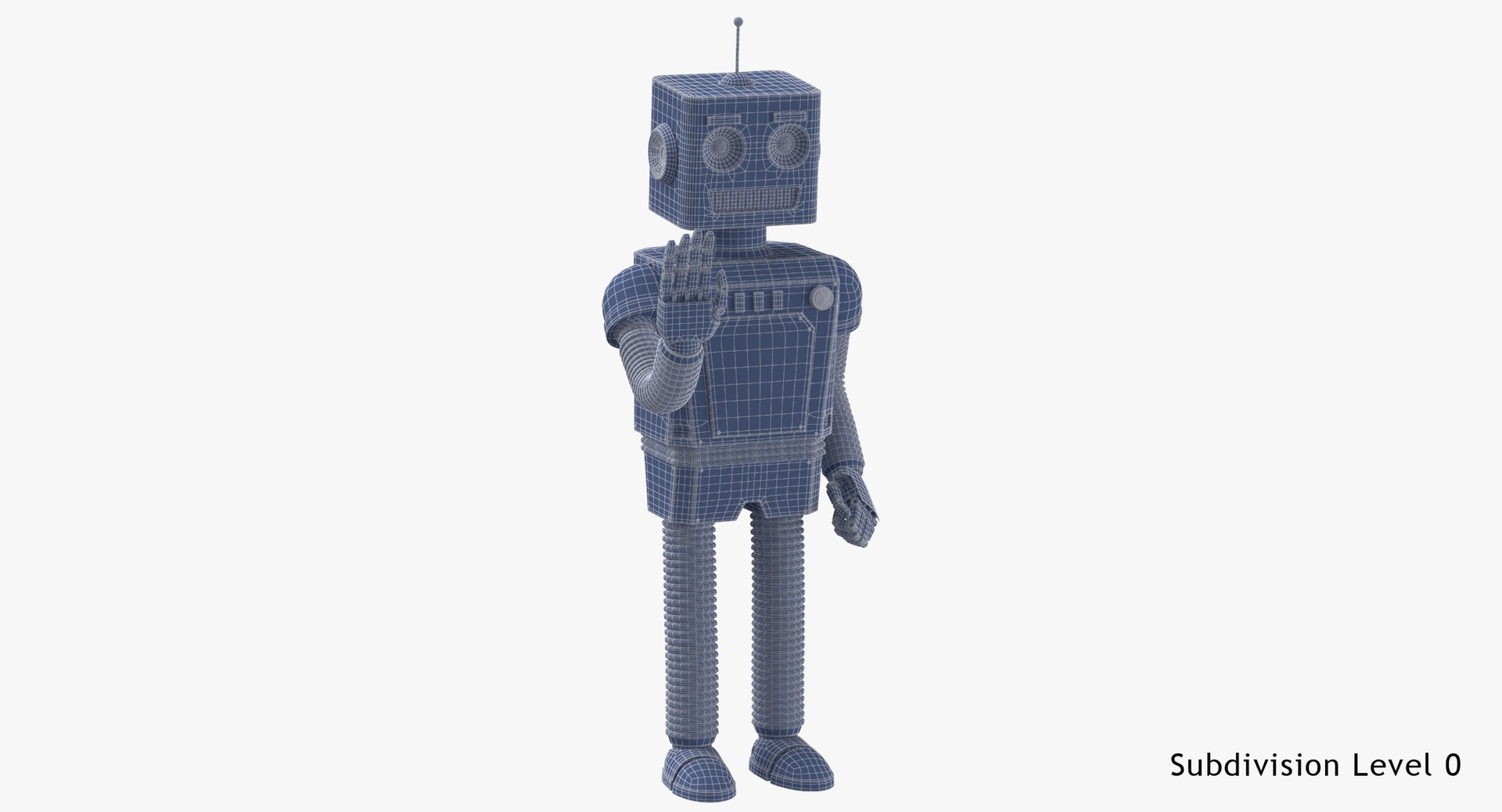 3D Robot 01 Waving - TurboSquid 1448253
